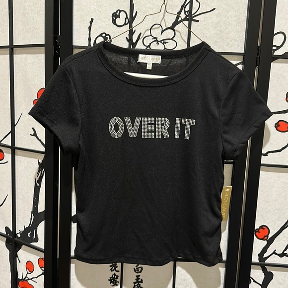 Tops | Nwt Tshirt Over It Short Sleeve | Poshmark